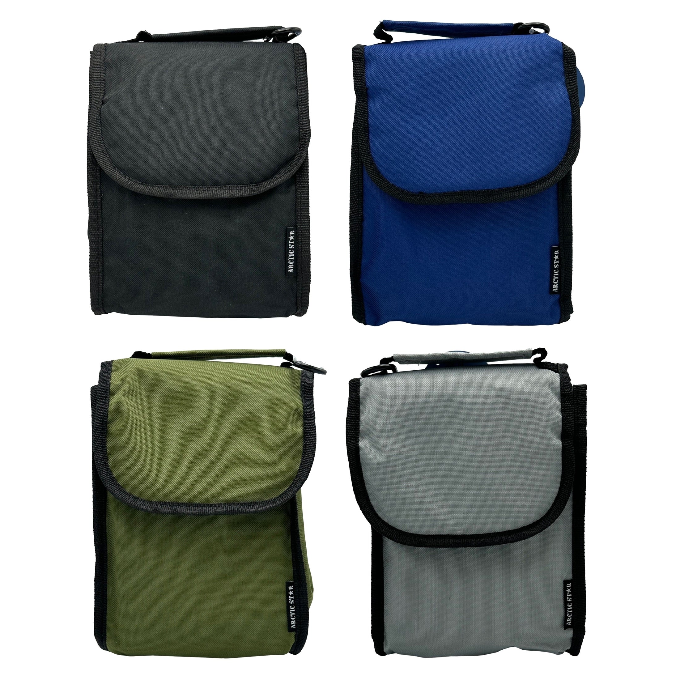 INSULATED LUNCH BAG VELCRO CLOSE ASSORTED – HDI Wholesale